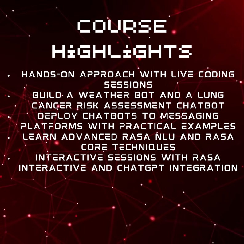 Rasa Chatbot Development Course: Python, NLU, and Framework Training - Etsy