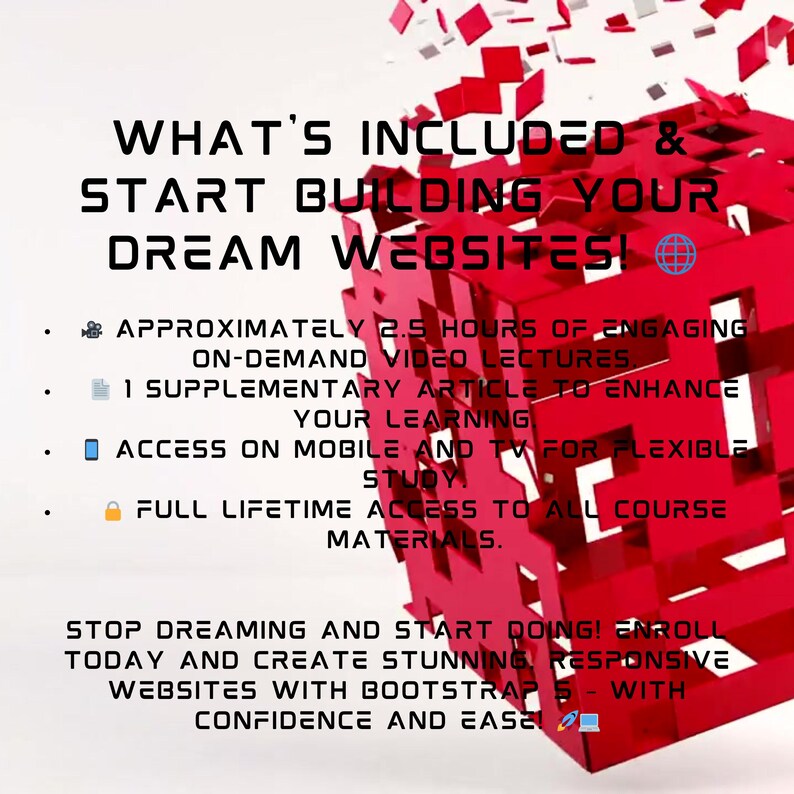 Bootstrap 5 Video Course: Responsive Web Design for Beginners - Etsy ...