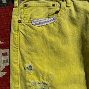 Ralph Lauren Denim& Supply Yellow Jeans Slim W 36x32 38x29 - Etsy