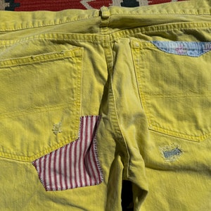 Ralph Lauren Denim& Supply Yellow Jeans Slim W 36x32 38x29 - Etsy