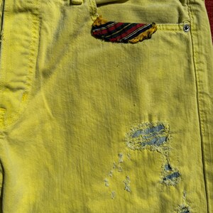 Ralph Lauren Denim& Supply Yellow Jeans Slim W 36x32 38x29 - Etsy
