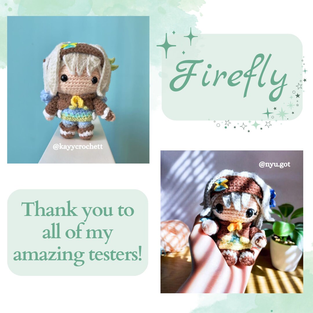 Honkai Star Rail Firefly Amigurumi PDF Pattern - Etsy