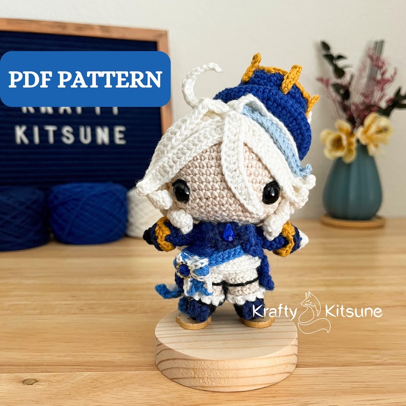Genshin Impact Furina Amigurumi PDF Pattern - Etsy