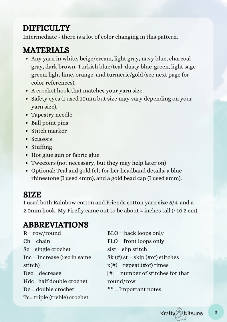 Honkai Star Rail Firefly Amigurumi PDF Pattern - Etsy