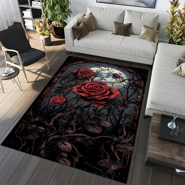 Rug With Roses - Etsy