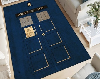 Police Box Rug,tardis Rug,doctor Who Rug,shaped Rugs,rugs for Living ...