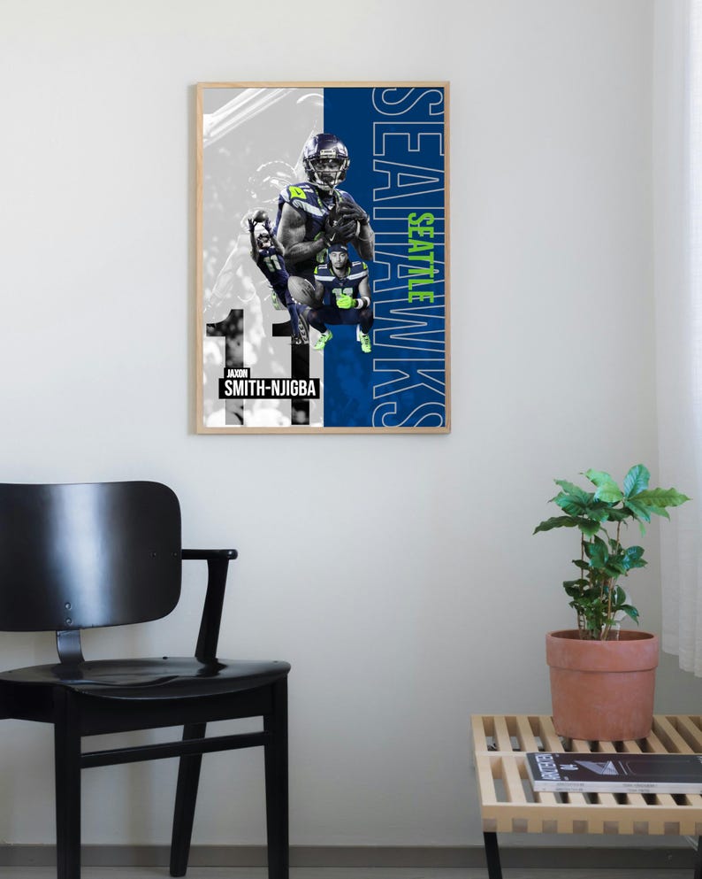 Jaxon Smith-njigba Poster - Football Wall Art Digital Download, High ...