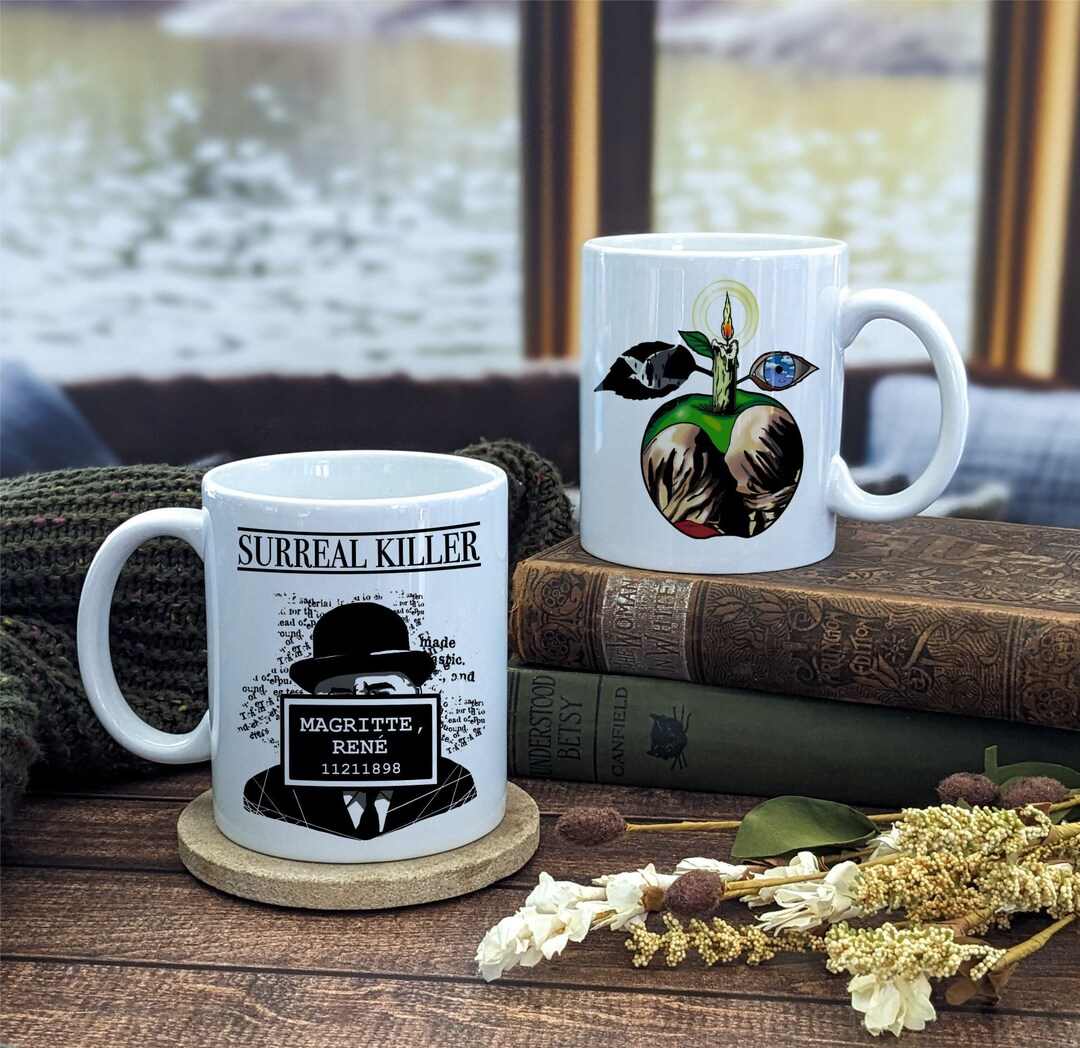 15oz Surreal Artist Rene Magritte Mug, Art Design Coffee and Tea Mug ...
