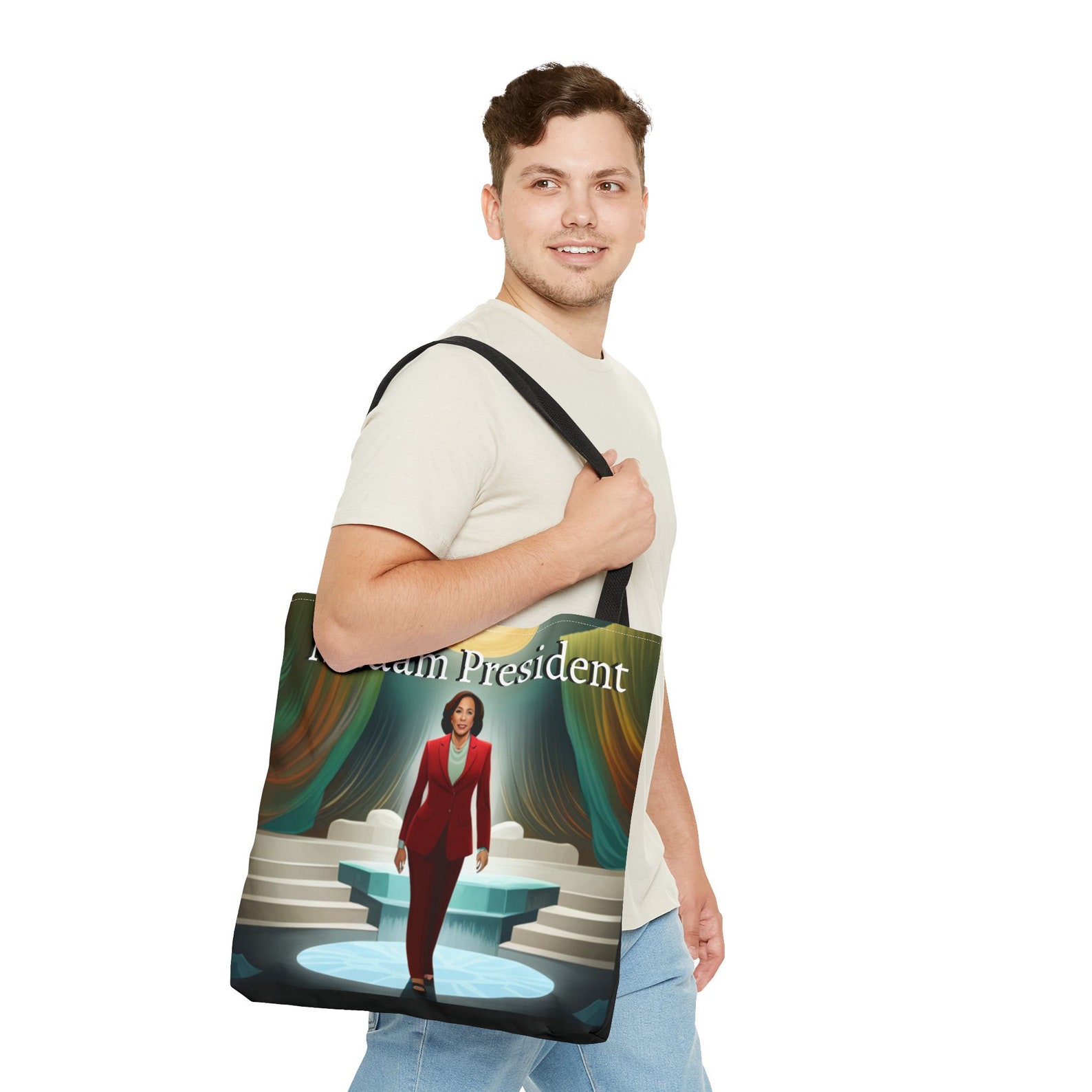 Madam President Tote Bag, Kamala Harris 2024 Tote, Kamala Tote Bag, DNC ...