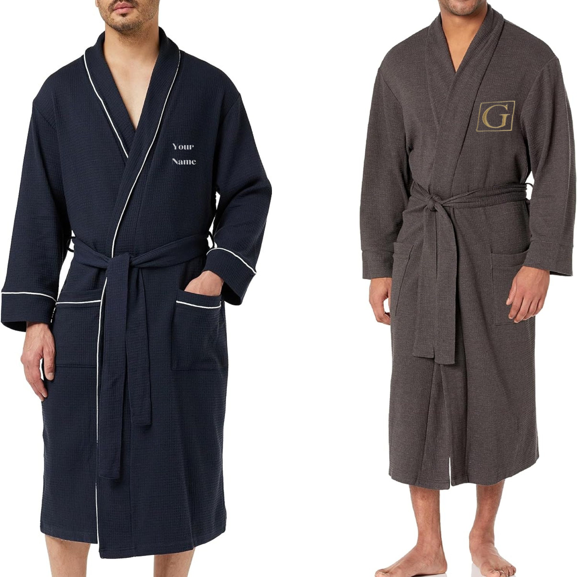 Personalized Bathroom Robe - Custom Embroidered Groom Robe, Groomsman ...