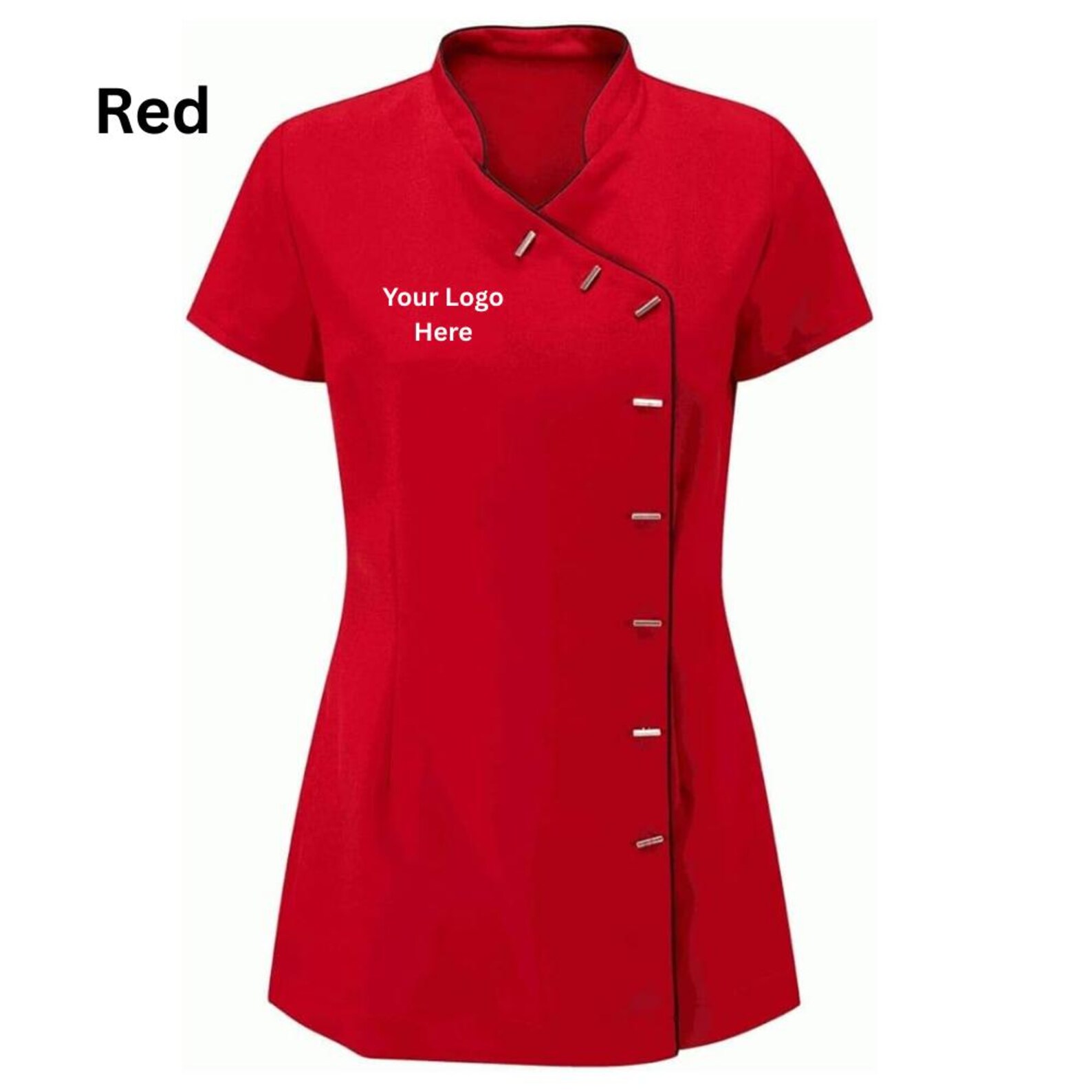 Custom Embroidered Beauty Tunic | Personalized Salon & Spa Uniform ...