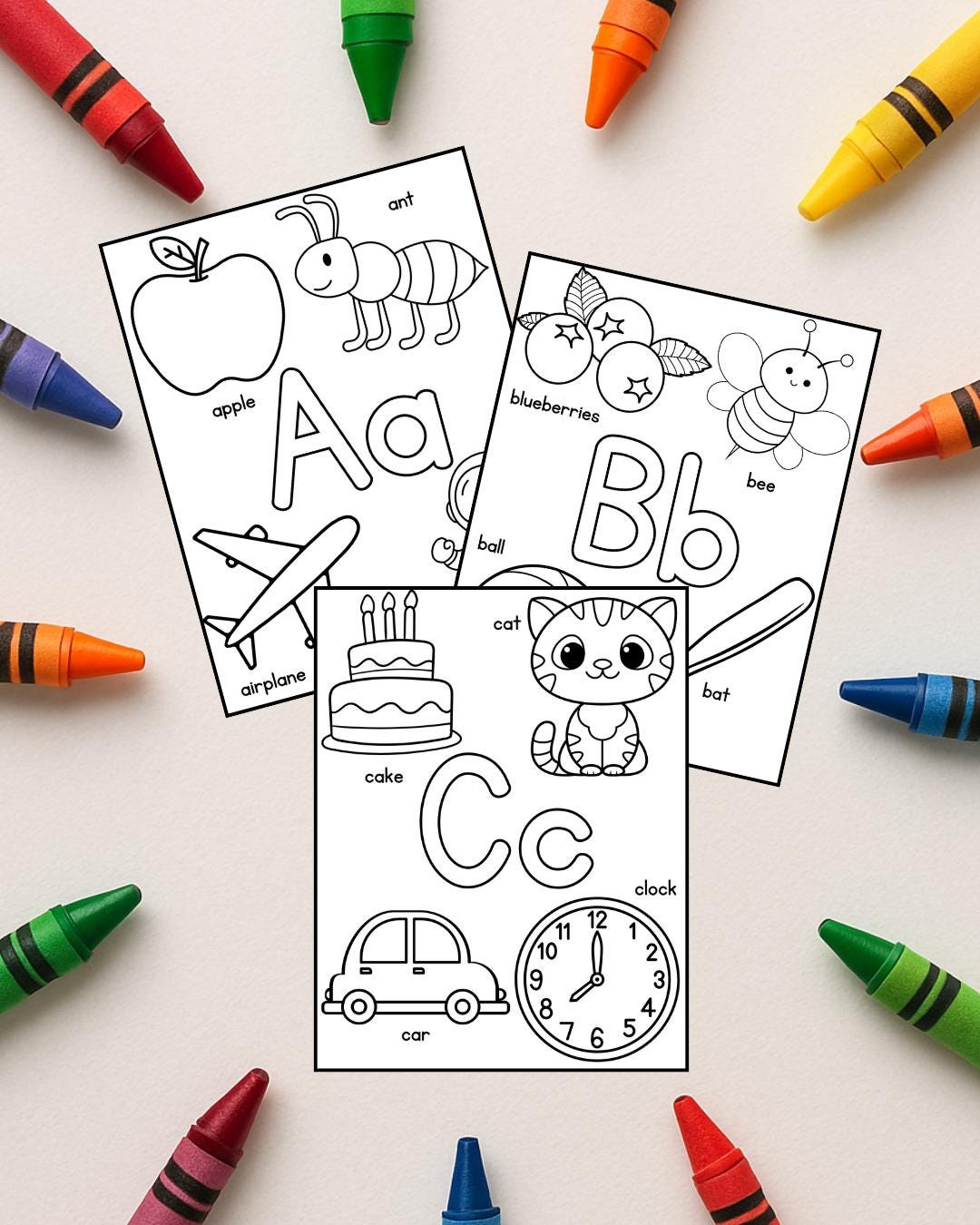 Alphabet Coloring Book for Preschoolers | ABC Printable Coloring Pages ...