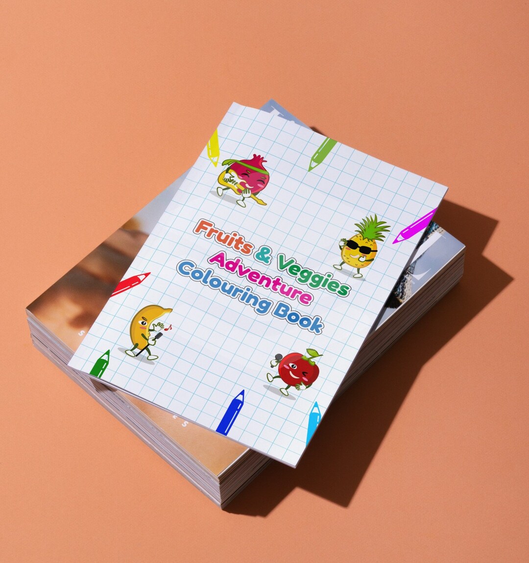 Fruits and Veggies Educative Colouring Book - Etsy