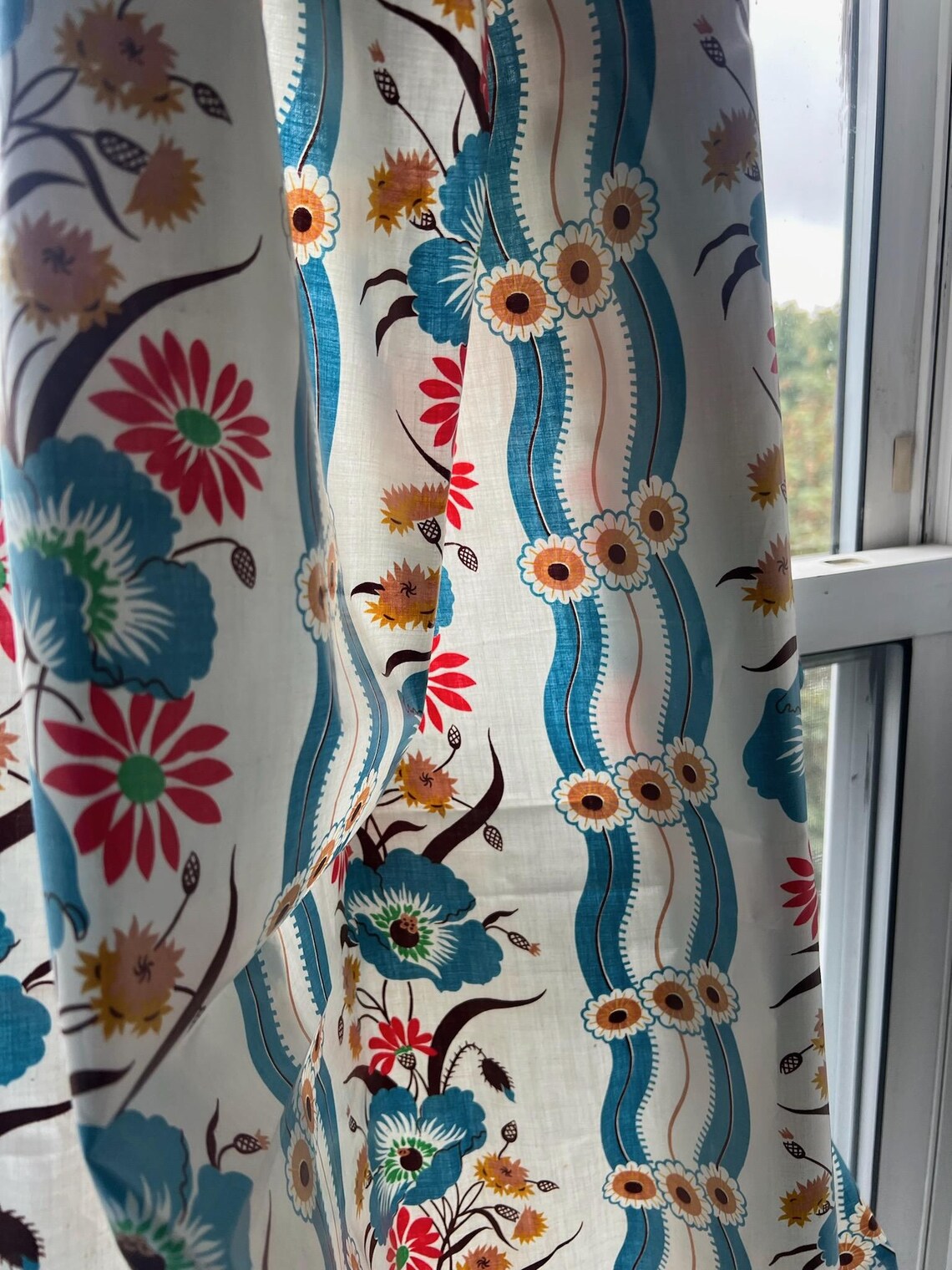 Goodall 1940’s Chintz Blue Floral Pattern 2 Yards - Etsy