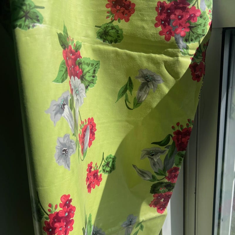 Polished Cotton Floral Fabric - Etsy