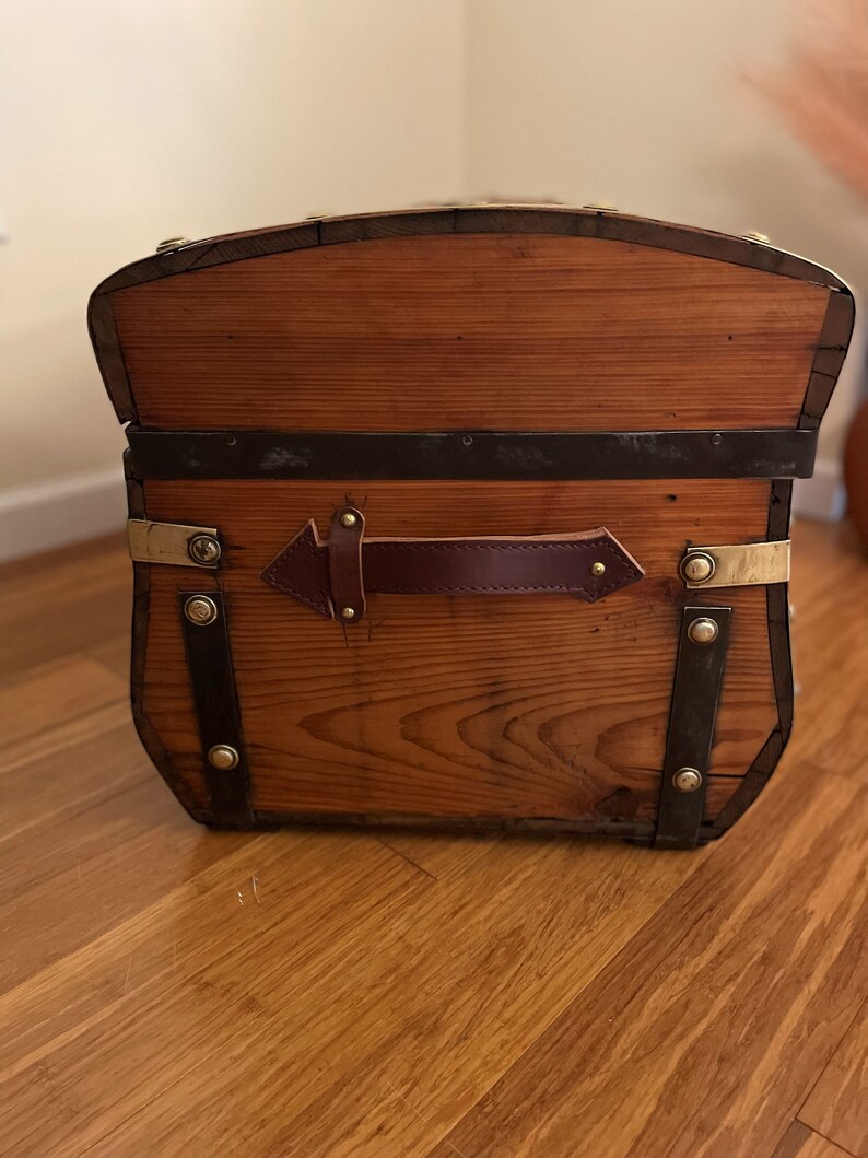 Restored Jenny Lind Antique Trunk Circa 1850 With Tray & Key - Etsy