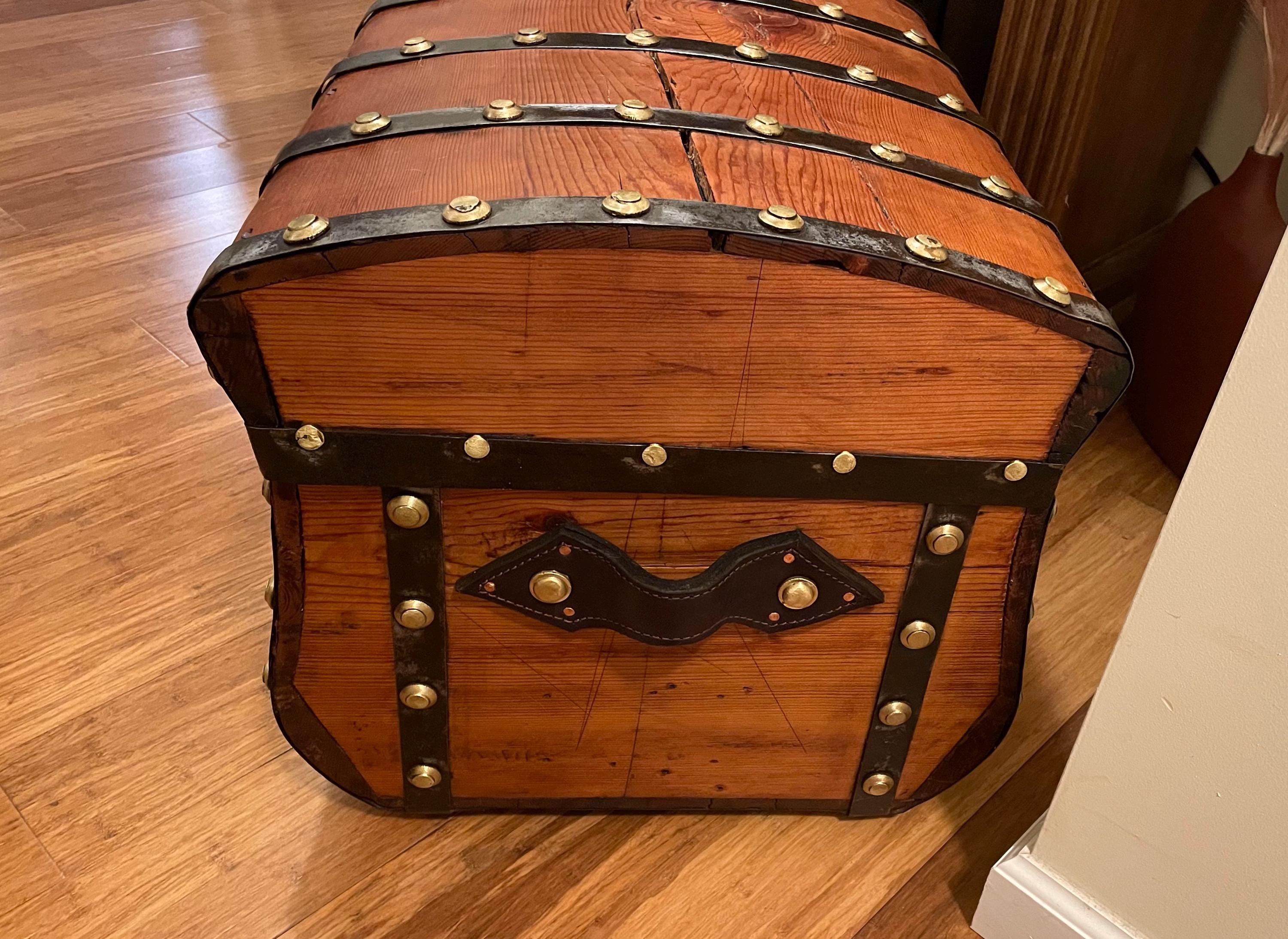 Restored Jenny Lind Antique Trunk Circa 1850 With Tray - Etsy
