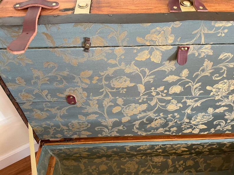 Restored Jenny Lind Antique Trunk Circa 1850 With Tray & Key - Etsy