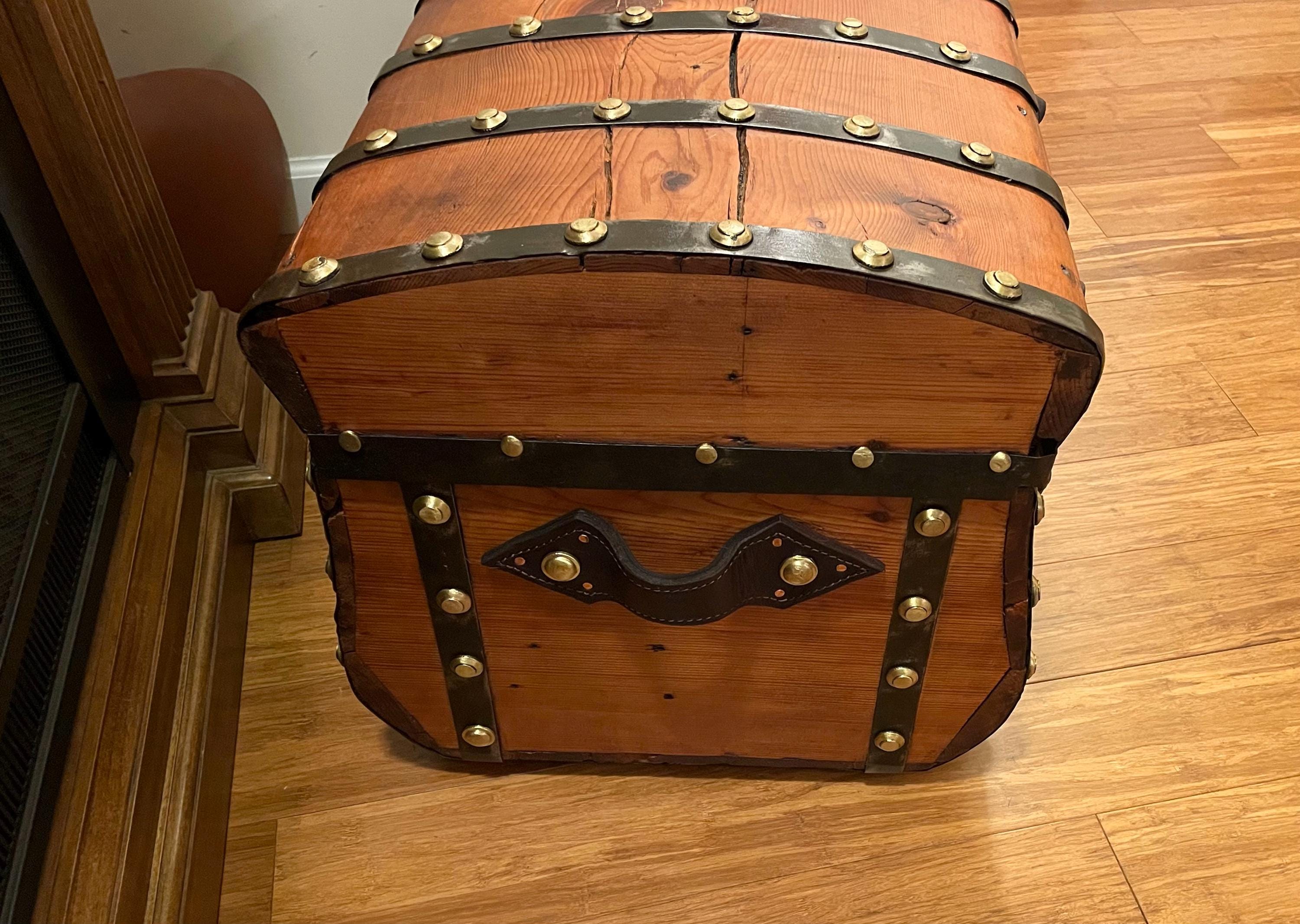 Refinished Jenny Lind Antique Trunk Circa 1850 With Tray - Etsy