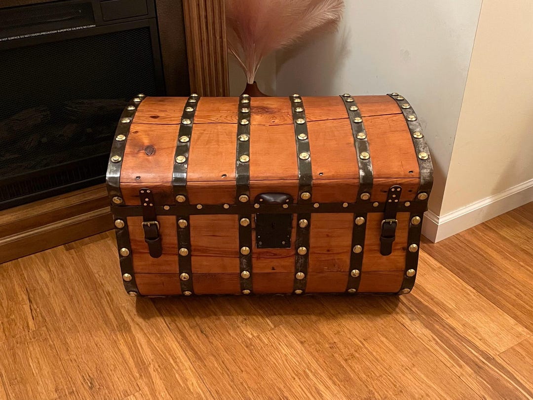 Restored Jenny Lind Antique Trunk Circa 1850 With Tray - Etsy