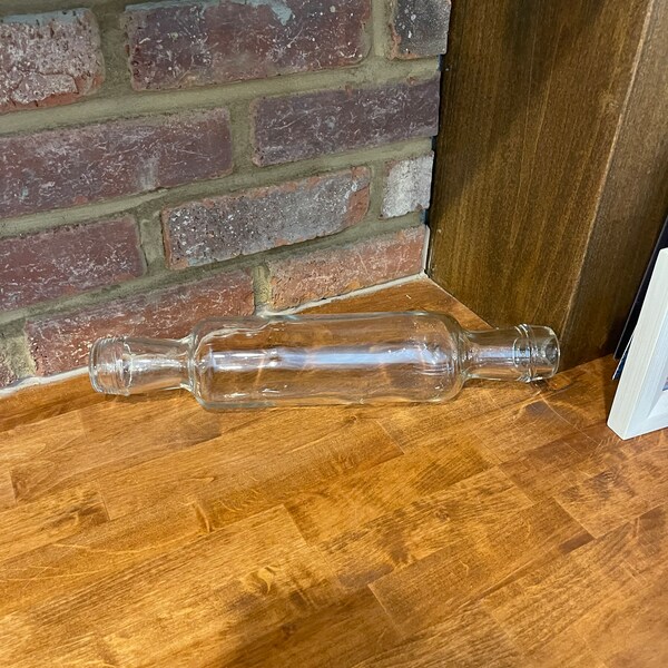 Antique Glass Rolling Pin - Etsy