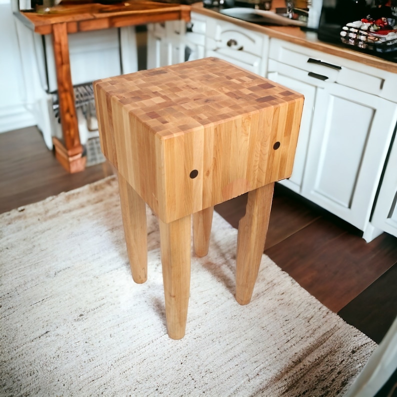 Artisanal Cherry Butcher Block A Timeless Culinary Companion, Butcher ...