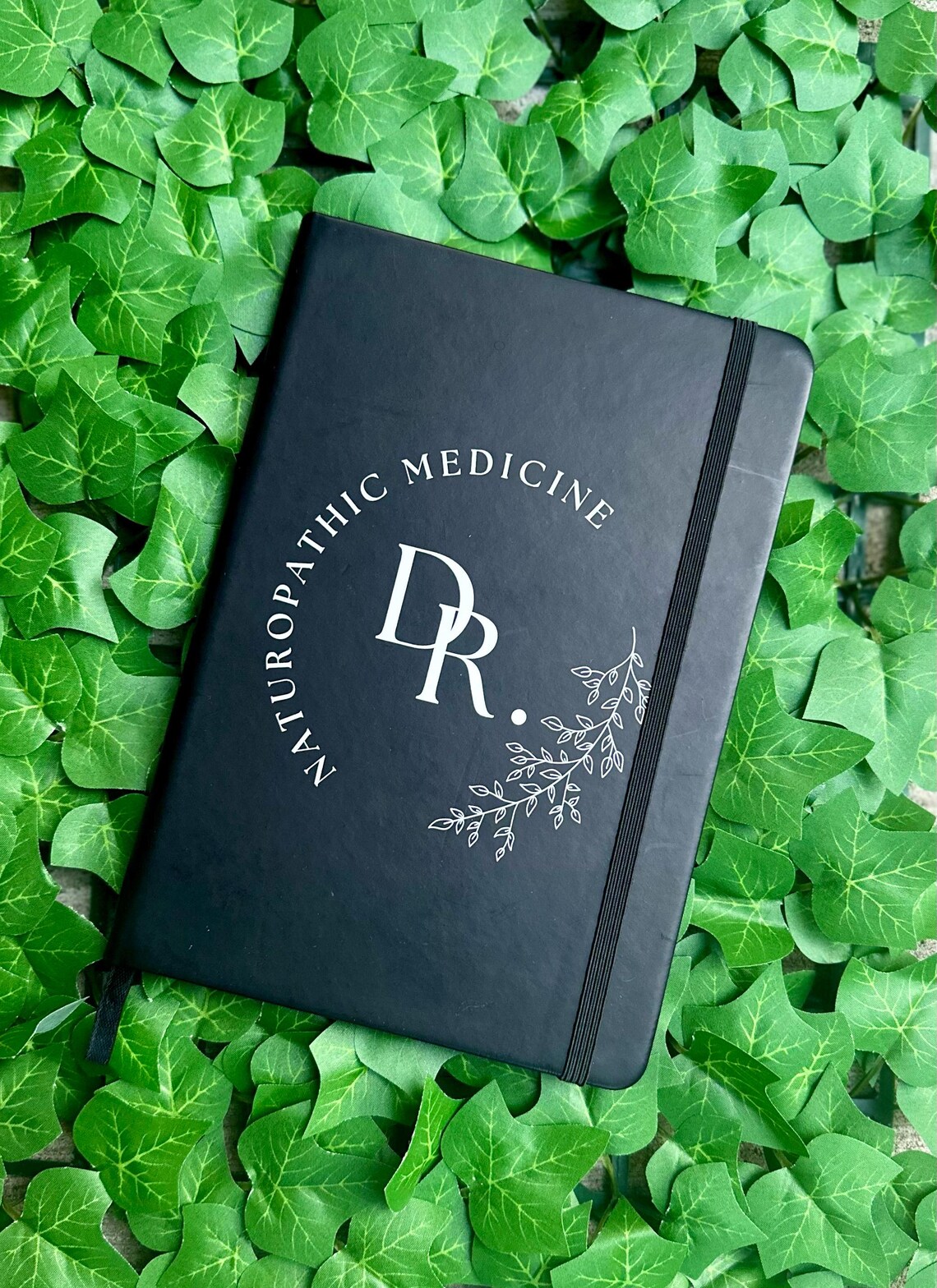 Naturopathic Medicine A5 With Elastic Strap, Pu Faux Leather Journal ...