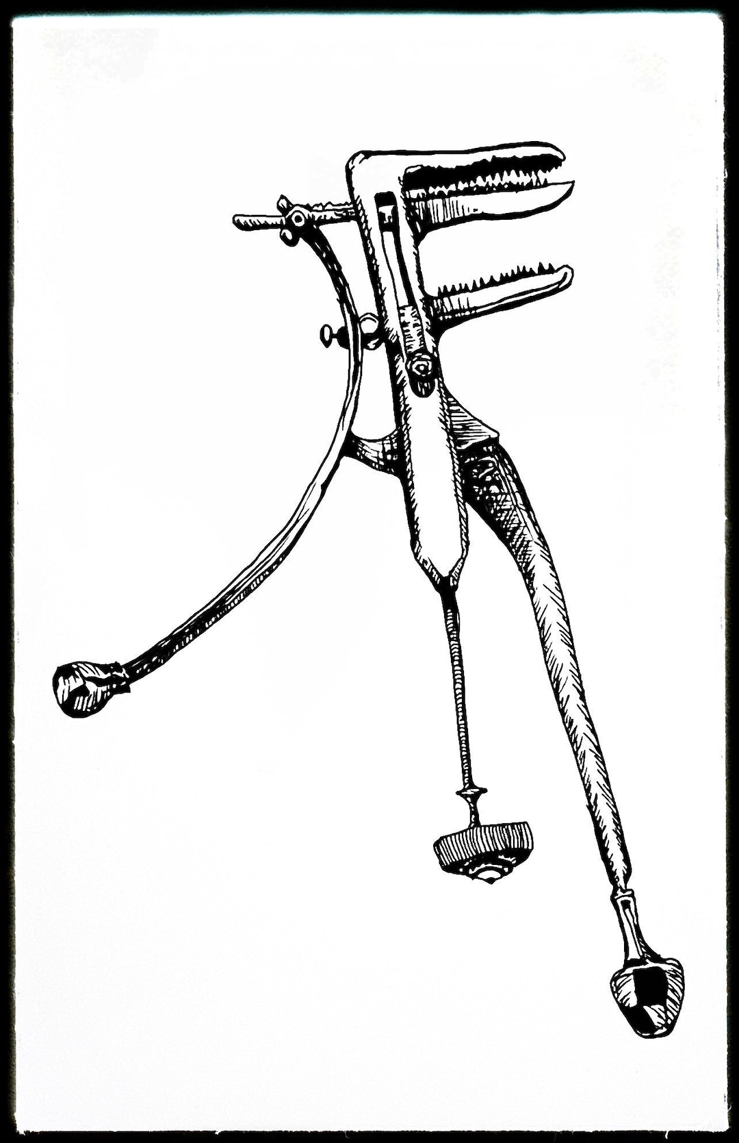 Surgical Instrument Bone Saw Print Drawing From Photo Drawing Art ...