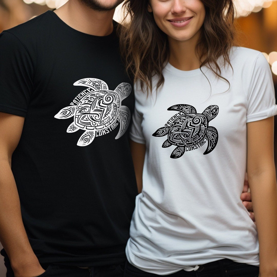 Maori Sea Turtle Tattoo T-shirt Aotearoa Patience Constancy Birthday ...