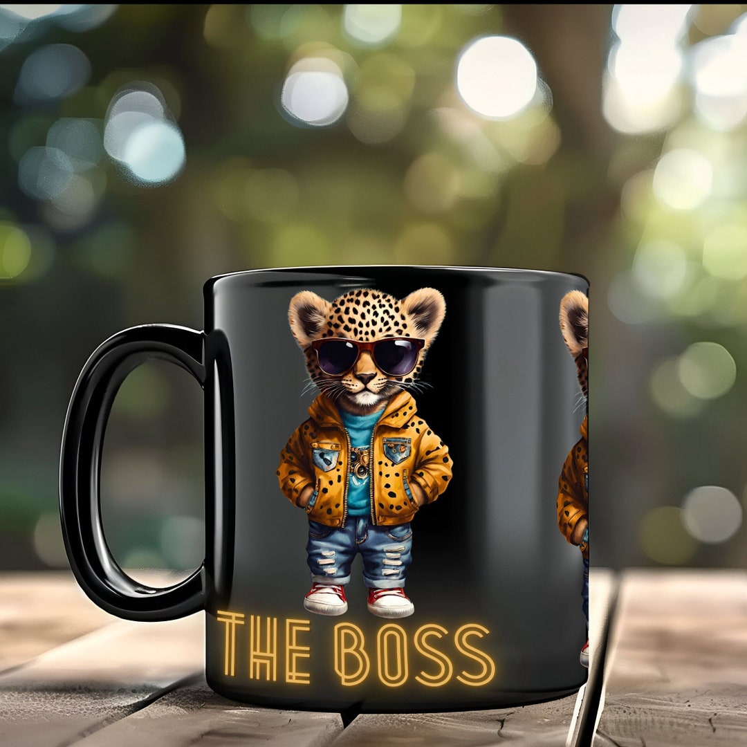 The Boss Coffee Mug Cool Leopard Gift for New Boss Mug Fun Boss's Gift ...