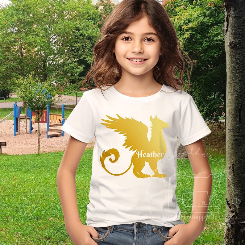 Custom Kids Griffin T-shirt, Easy Personalized Name Nickname Unisex ...
