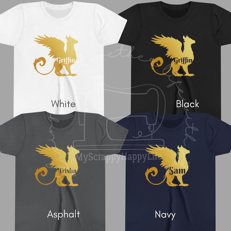 Custom Kids Griffin T-shirt, Easy Personalized Name Nickname Unisex ...