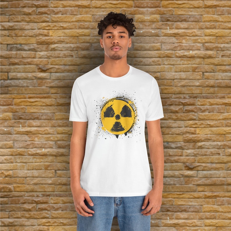 Radiation Warning T-shirt Graffiti Style Radioactivity Sign T Shirt ...