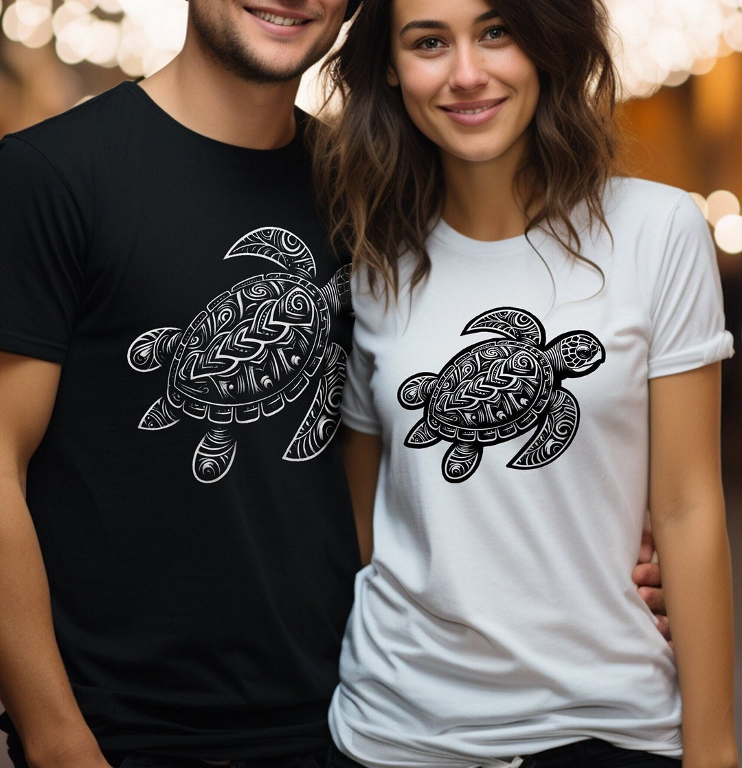 Maori Sea Turtle T-shirt: Ta Moko Art, Aotearoa New Zealand Gift - Etsy