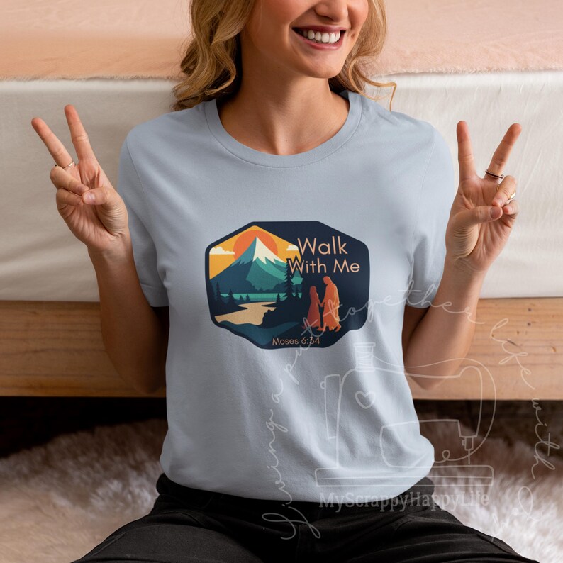 Walk With Me 2026 Youth Theme Tee | Girls Camp Clothing Scripture LDS ...