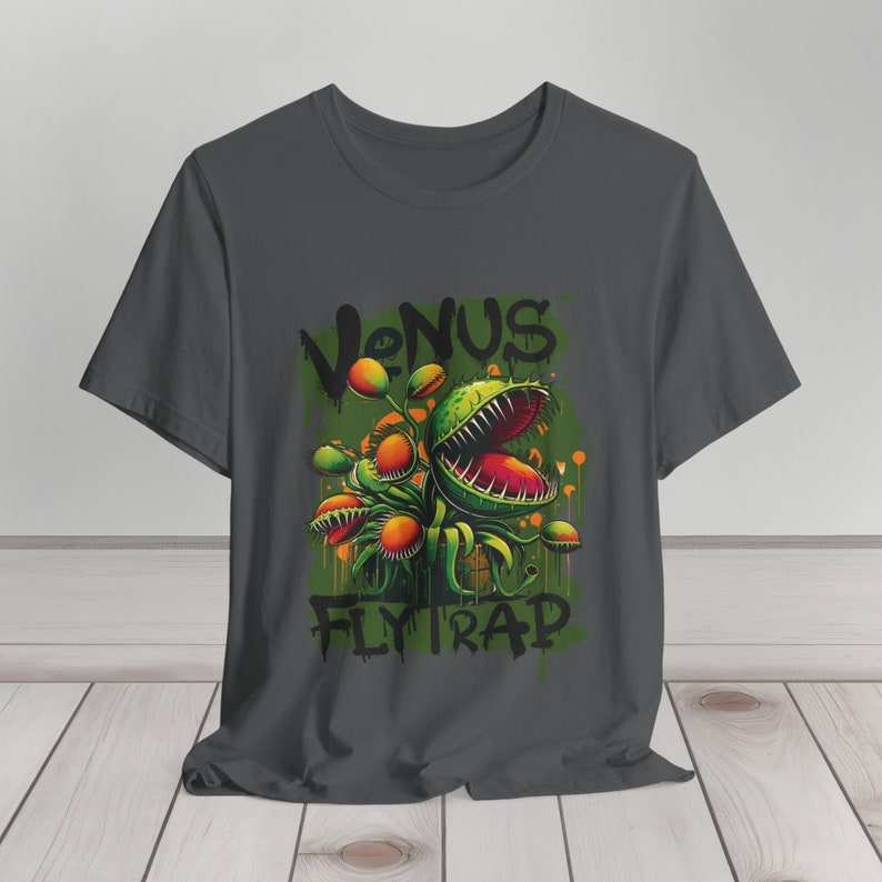 Graffiti Venus Flytrap T Shirt Botanical Art Grunge Style T Shirt Cool Carnivorous Plant Gift ...