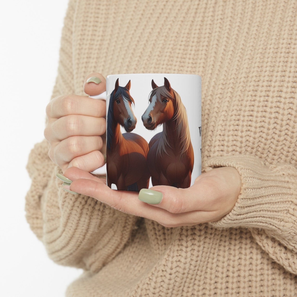 Horses Humor Coffee Mug Western Wit My Name's Whoa Dammit Cup Fun Horse ...