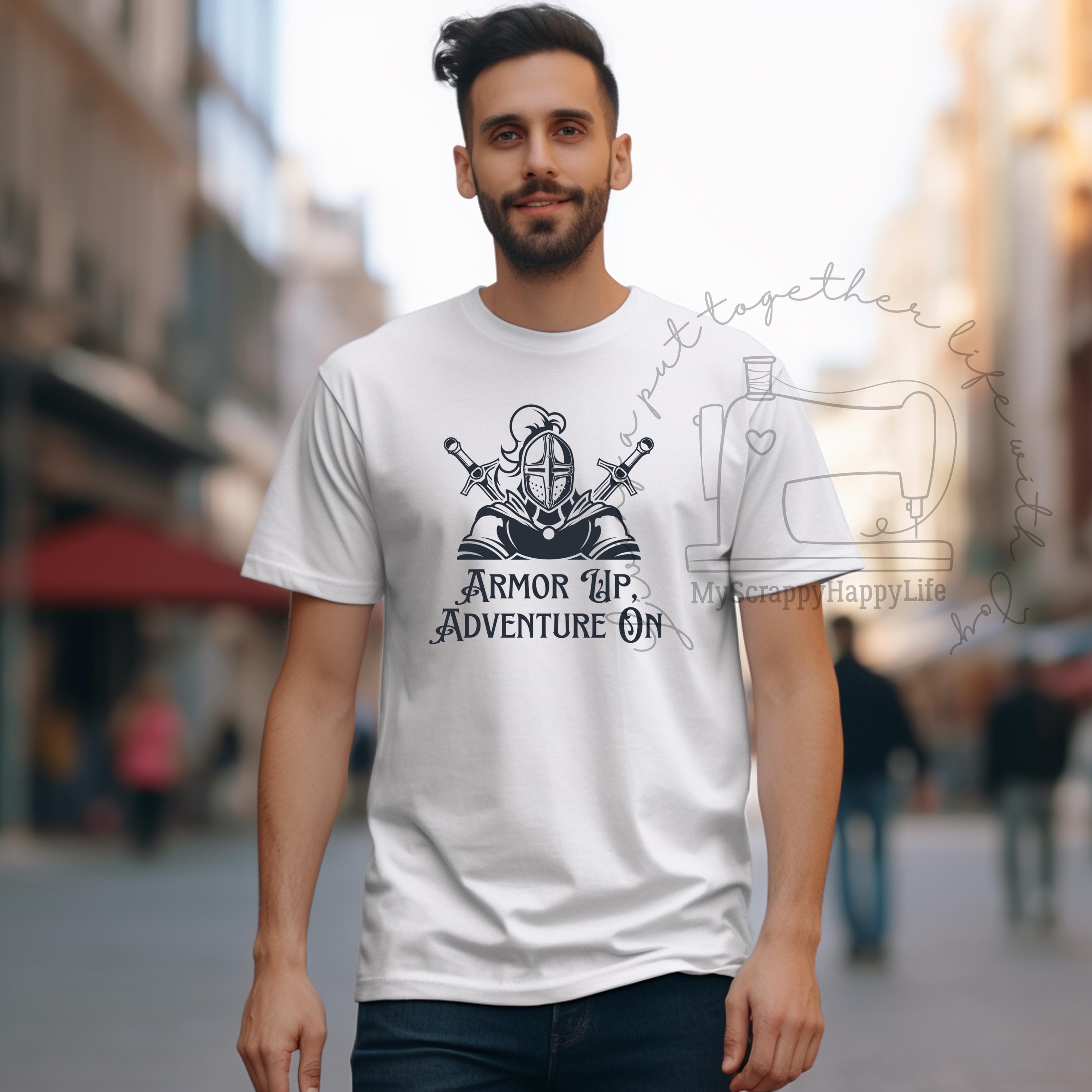 Knightly Adventure T-shirt: Armor Up, Gamer, LARP Fan Gift - Etsy