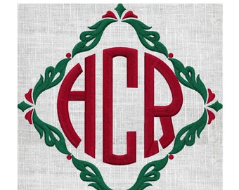 Crocus Font Frame Monogram Design font Not Included EMBROIDERY DESIGN ...