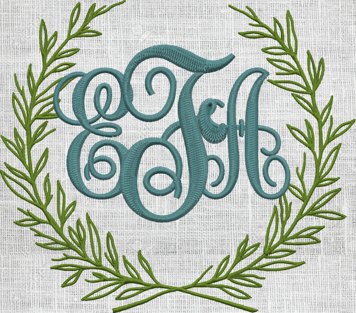 Vintage Laurel Wreath Font Frame Monogram Design -font Not Included ...