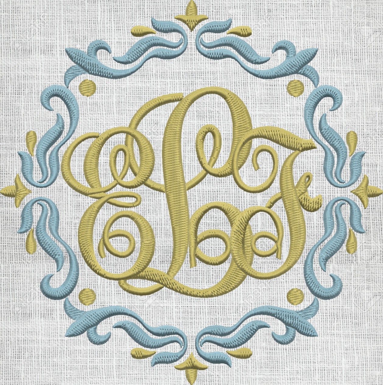 Westchester Font Frame Monogram Design -font Not Included - EMBROIDERY ...