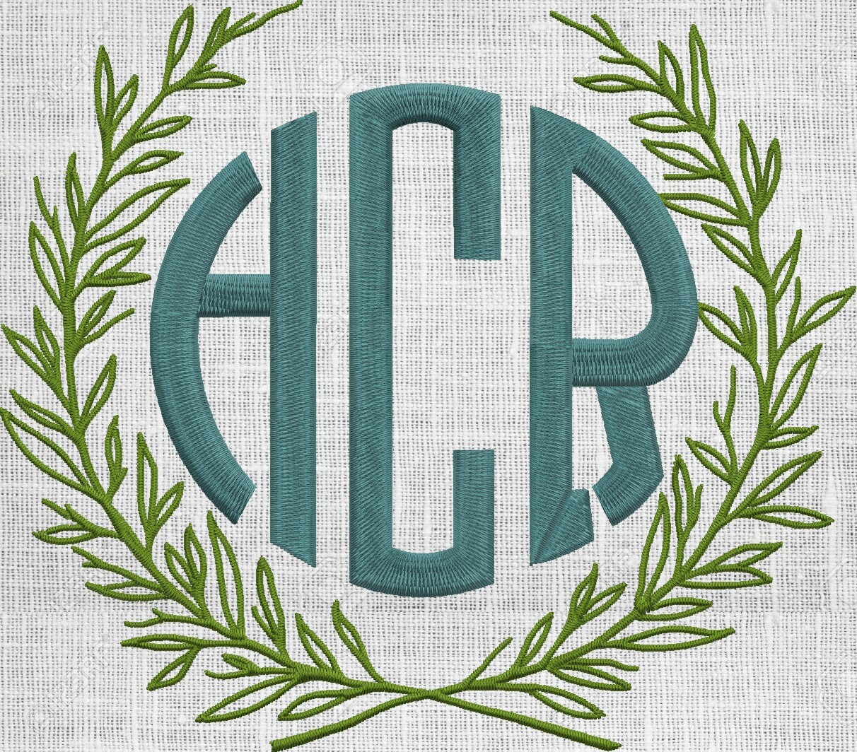 Vintage Laurel Wreath Font Frame Monogram Design -font Not Included ...