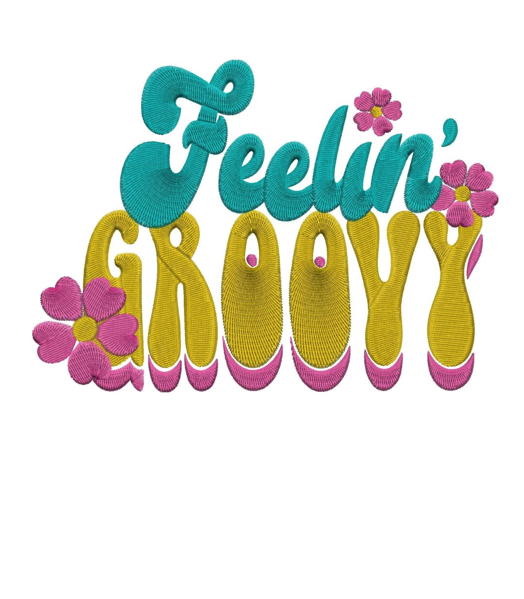 Feelin' Groovy Embroidery Design Groovy Embroidery DESIGN FILE ...