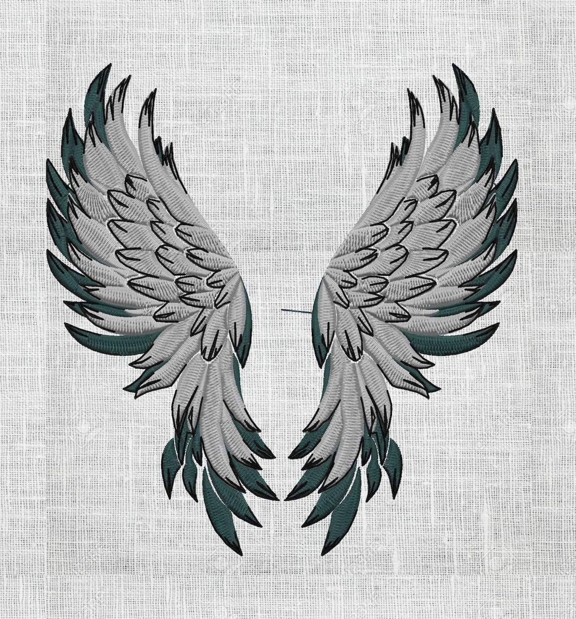 Angel Wings Embroidery Design Heavenly Embroidery DESIGN FILE Instant ...