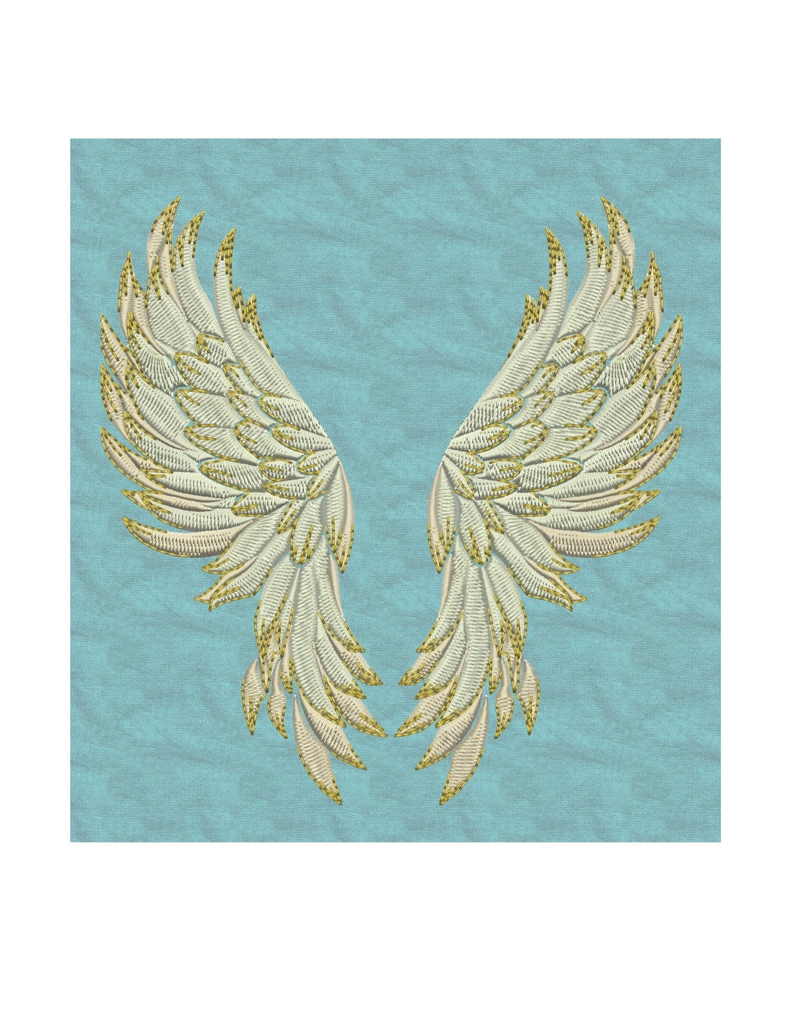 Angel Wings Embroidery Design Heavenly Embroidery DESIGN FILE Instant ...