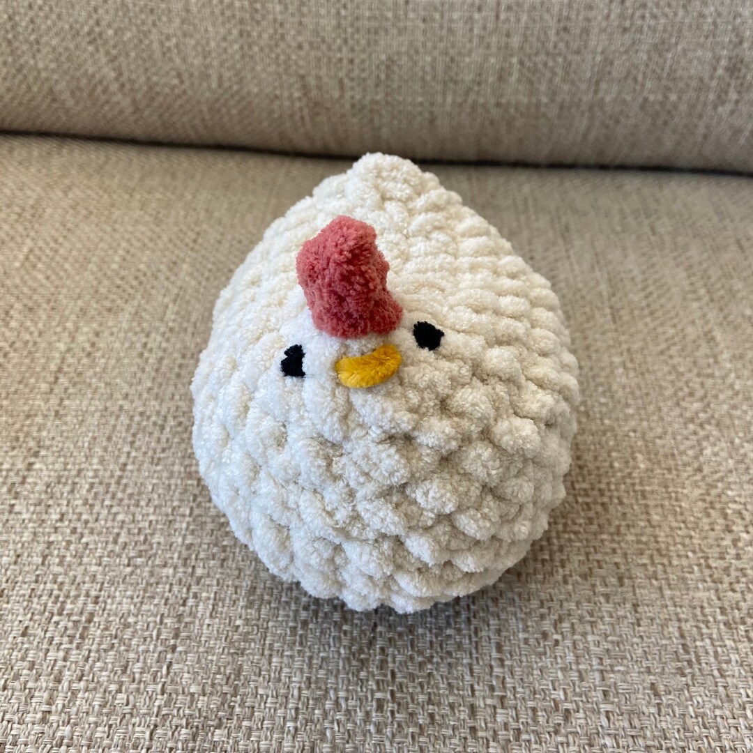 Cute Chicken Plushie Farm Plush Toy Crochet Hen Stuffed Animal - Etsy