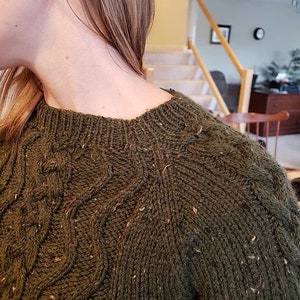 Double Braid Cable Sweater Pattern - Etsy