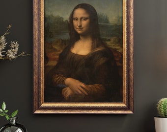 The Mona Lisa Fine Art Poster - Etsy