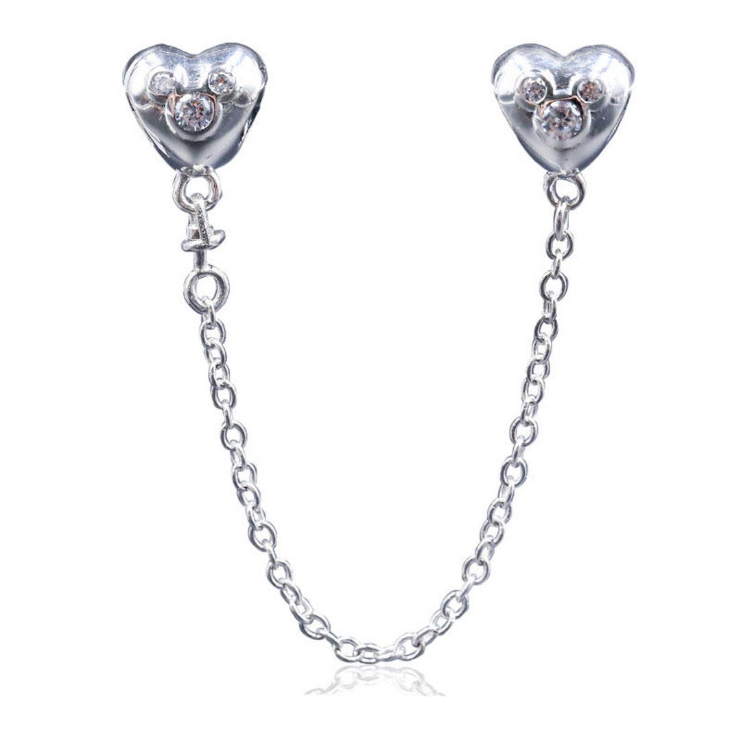 Disney Mickey Mouse Safety Chain Charms Bracelet - Etsy