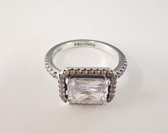 Shine Sparkling Halo Pandora Yellow Gold Ring 50-58 - Etsy